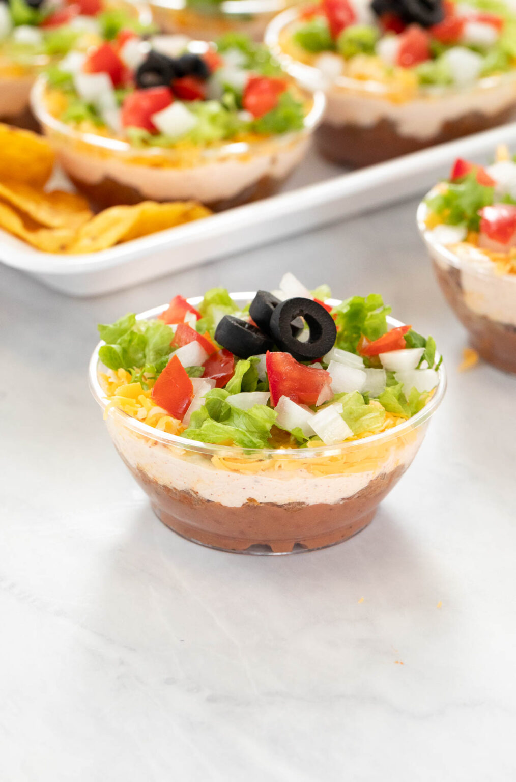 Individual 7 Layer Dip Cups - Simple Revisions